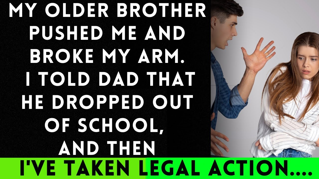 After My Older Brother Hit Me and Broke My Arm, I Exposed His Secret to ...