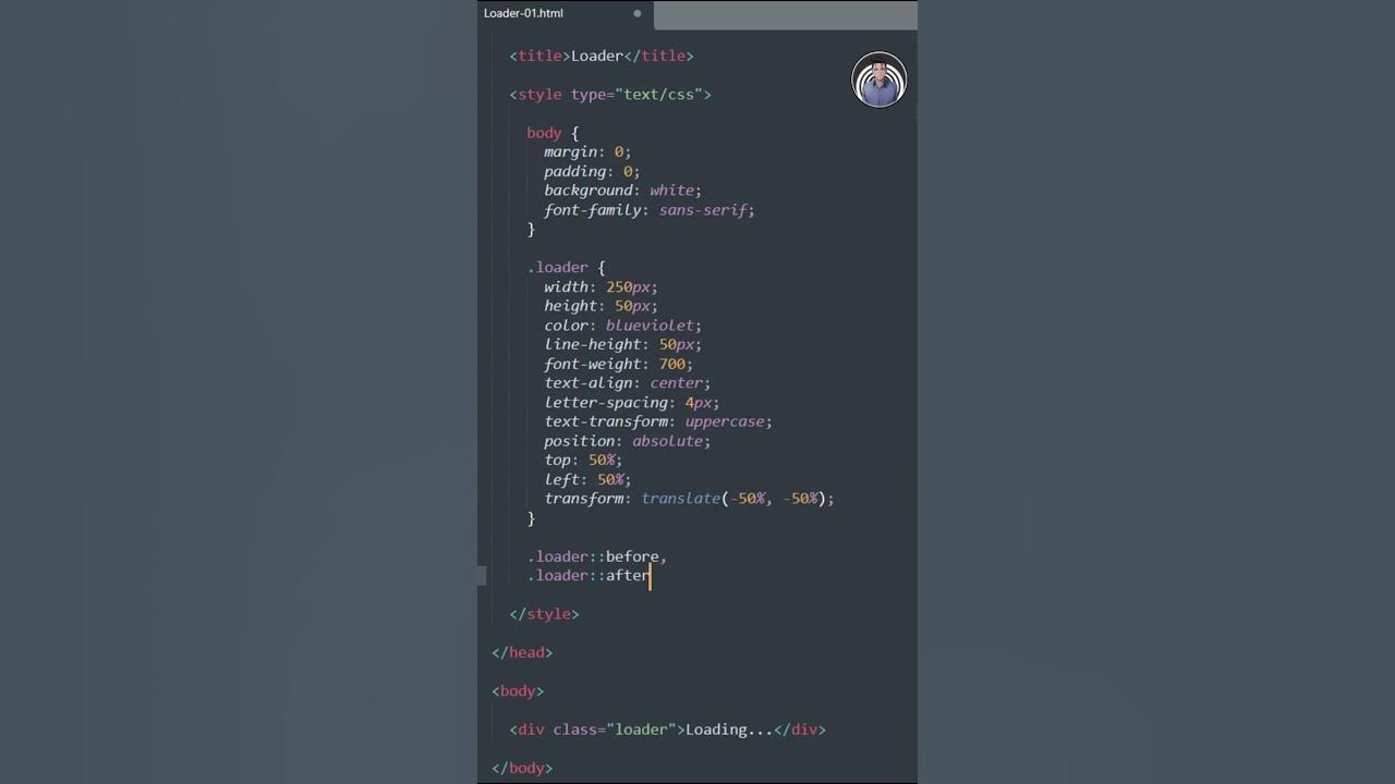 Loader Using Html And Css π Part 2 Css Loaders Developer Pani Youtube