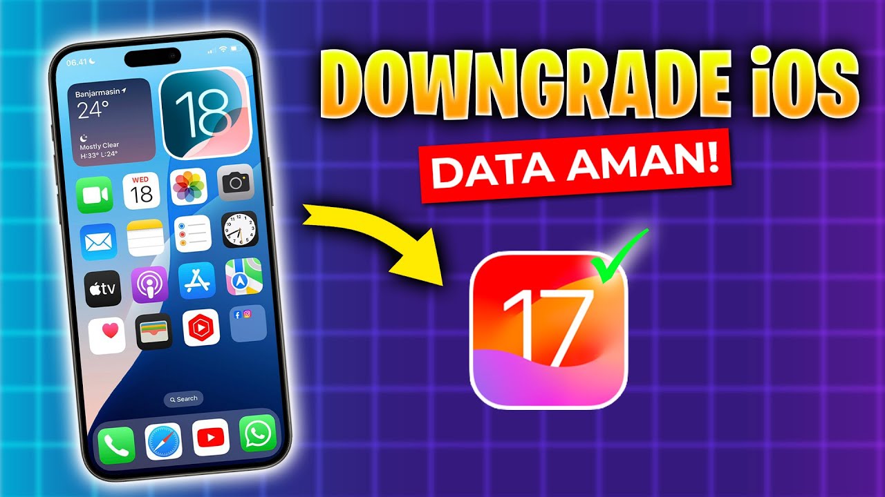 BYE BYE IOS 18! Cara Downgrade IOS 18 ke IOS 17 Tanpa Hilang Data 2024 ...