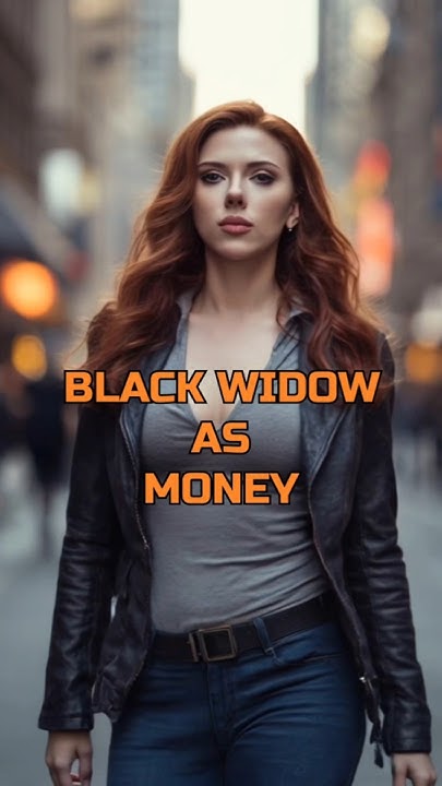 Black Widow As Money #marvel #blackwidow #aiart #aifusion #photorealism #hyperrealistic #fashion ...