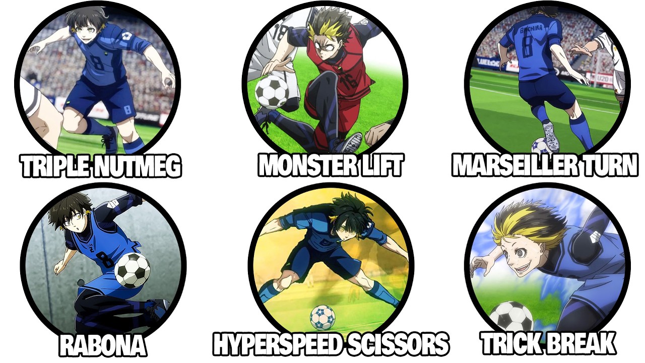 Every EASY DRIBBLING SKILLS in Blue Lock vs Real Life Explained in 8 ...