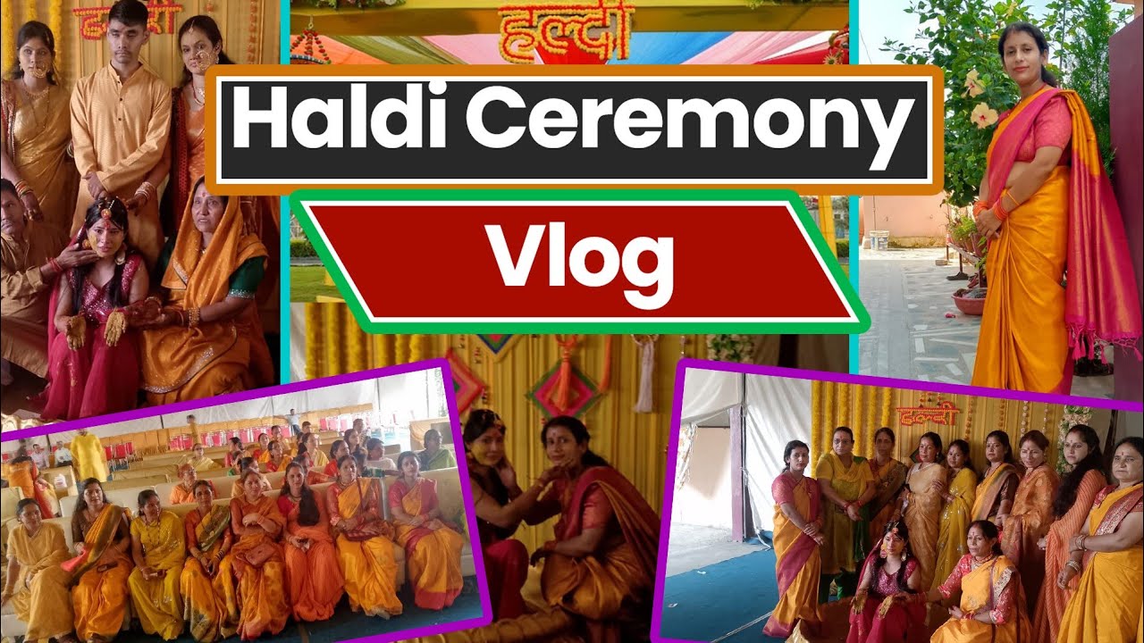 Part-2. Haldi ceremony vlog! Dulhan huyi emotional #haldiceremony # ...