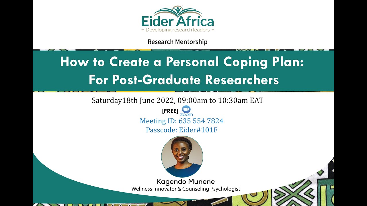 How to Create a Personal Coping Plan: For Post Graduate Researchers ...