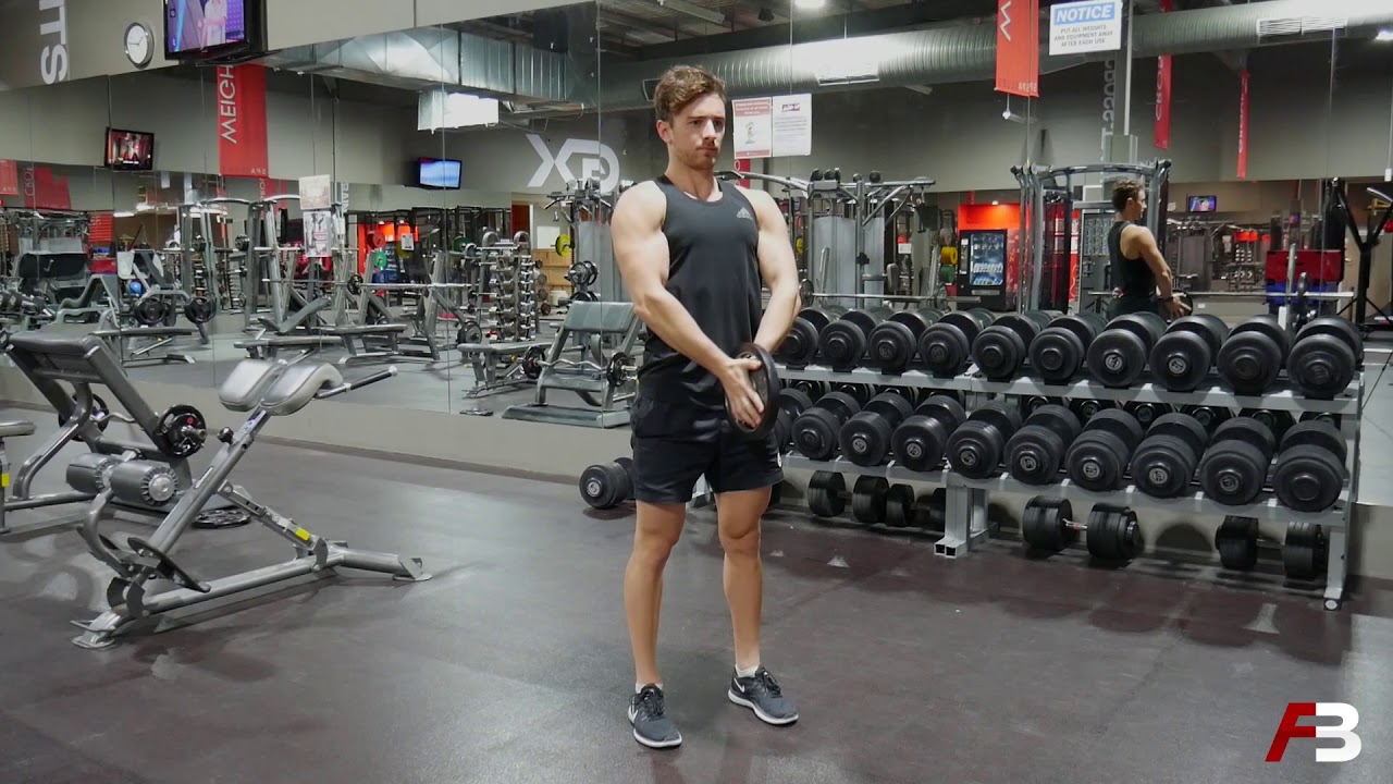 Single Plate Chest Raise - YouTube