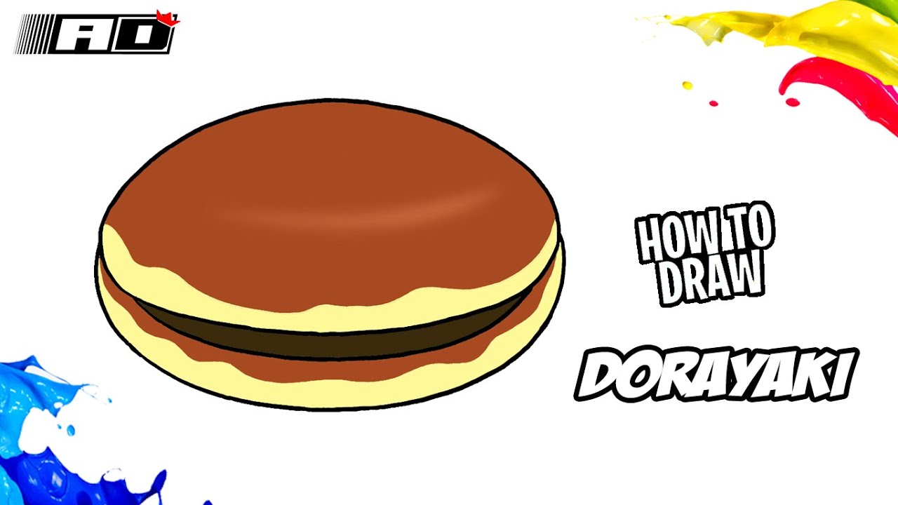 How to draw Dorayaki step by step - YouTube