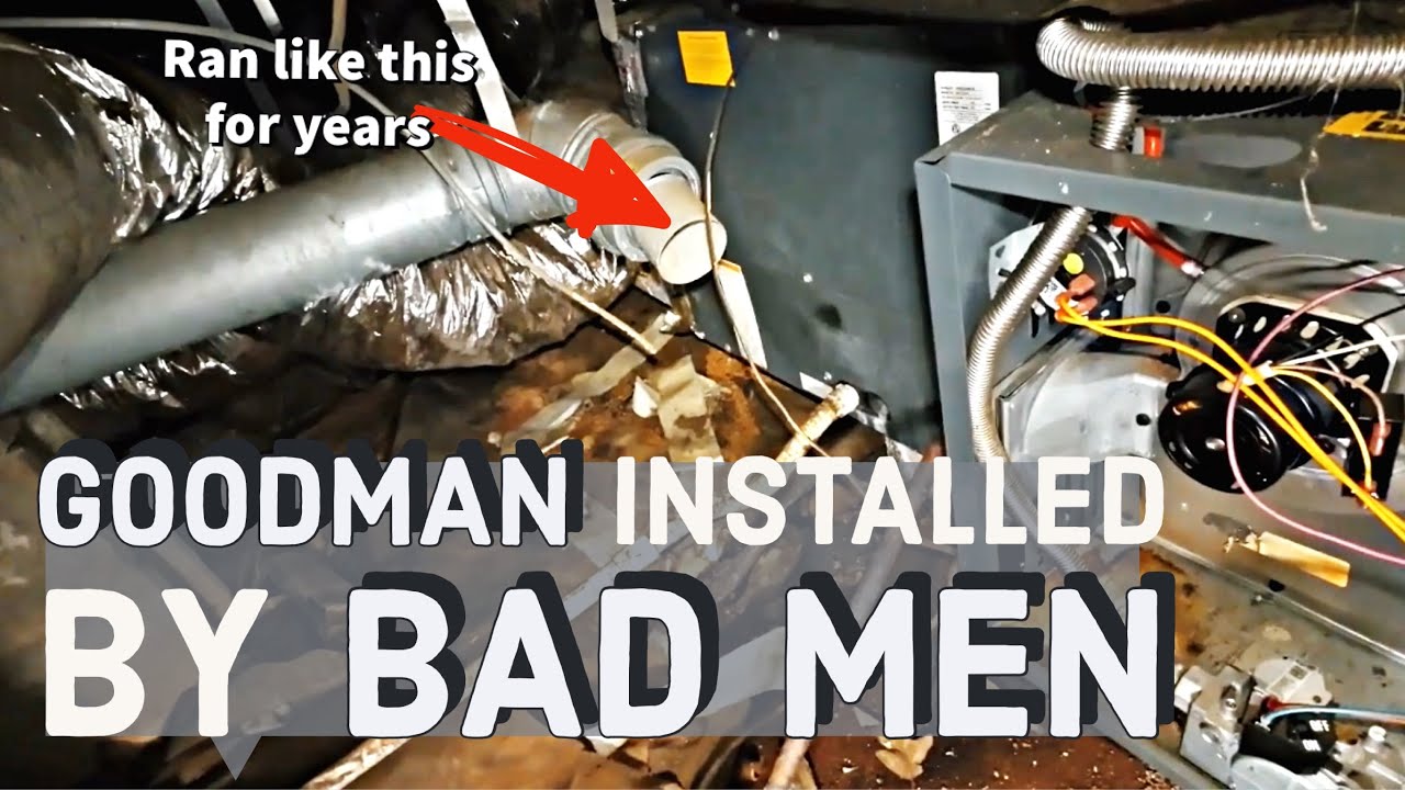 This is the Reason Goodman Gets a Bad Rep! Deadly 80% Furnace Venting ...