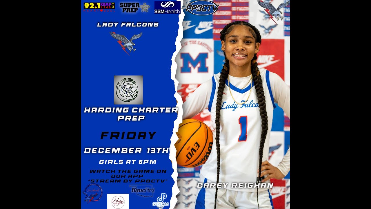Lady Falcons VS Harding Charter Prep - YouTube
