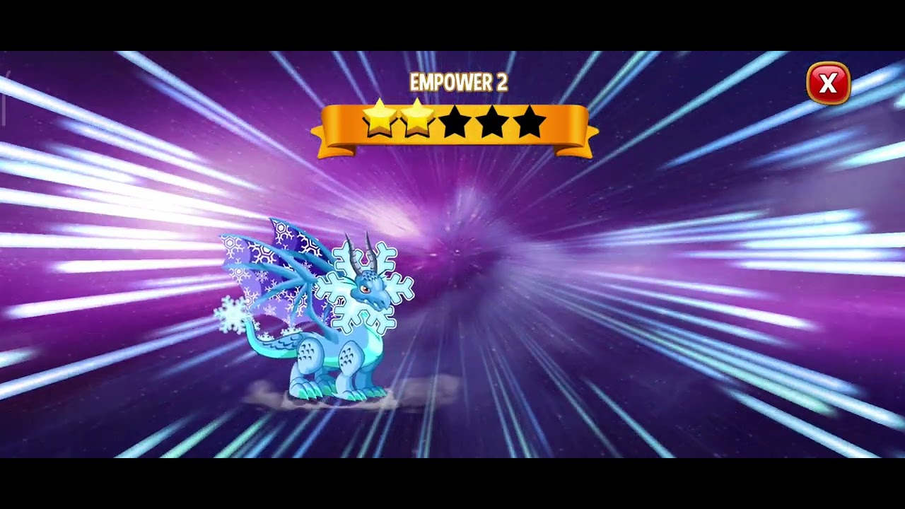 Dragon City - Empower 2 Snowflake Dragon - YouTube