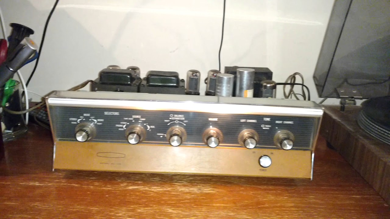 Realistic LAB-400 turntable on a Heathkit AA-100 int amp (only one ...