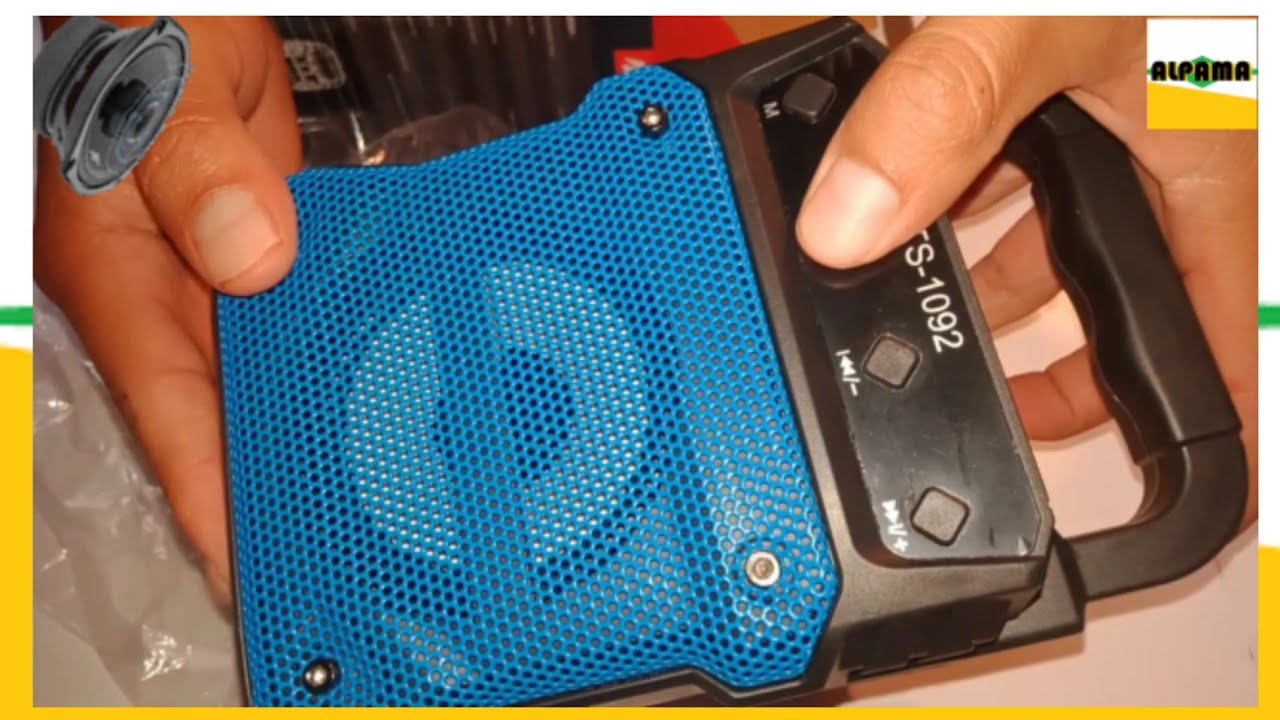 unboxing / Bocina Bluetooth color AZÚL / KTS-1092 / 🎶🎵😀 - YouTube