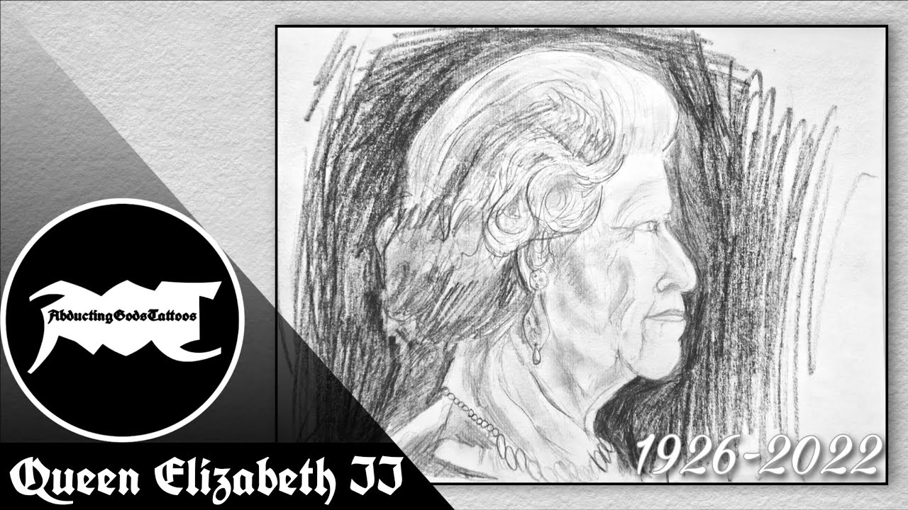 Queen Elizabeth II Drawing - Time Lapse - YouTube