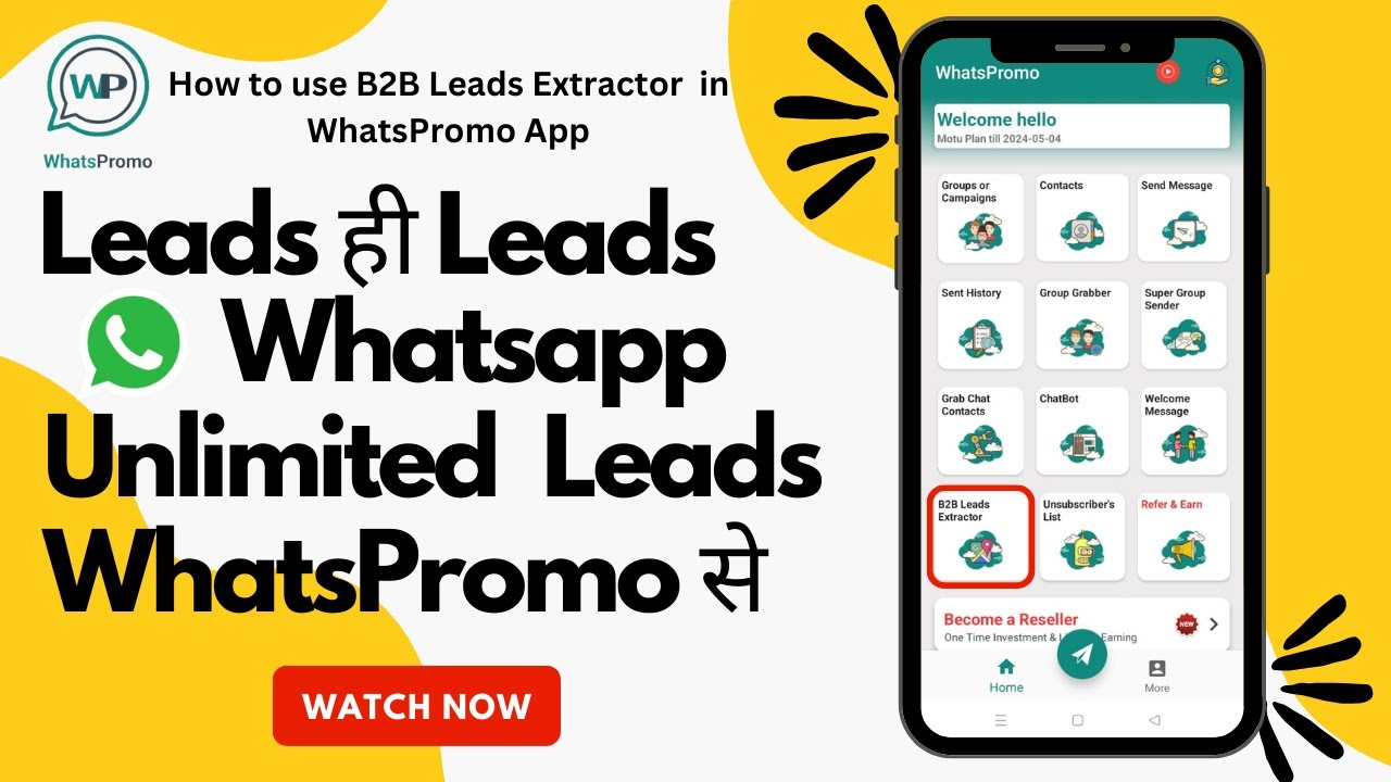 How to use B2B Leads Extractor || WhatsApp Leads Extractor || Unlimited ...