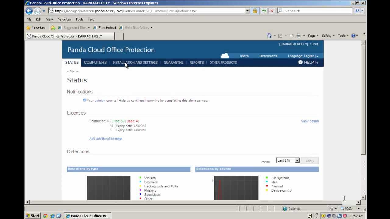 How to install Panda Cloud Office Protection - YouTube