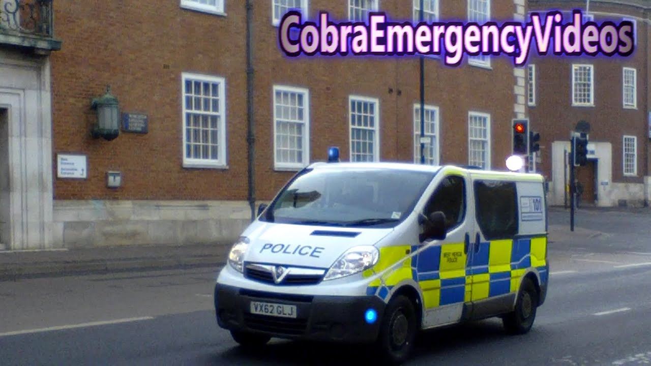 West Mercia Police | Cell Van | Vauxhall Vivaro | Shout - YouTube