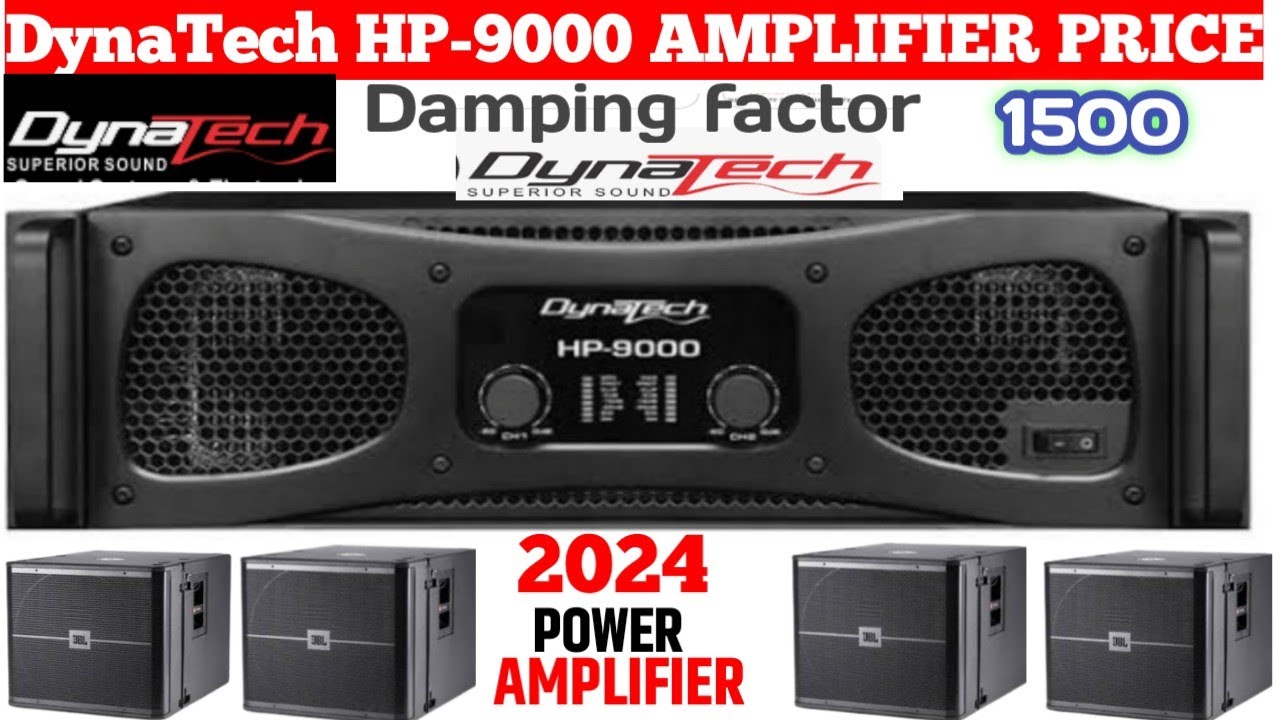DynaTech hp-9000 2024 का धमाका AMPLIFIER PRICE के साथ Pradeep Dj vlog ...