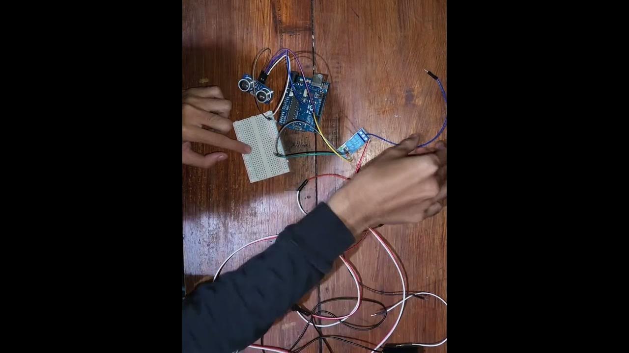 Automatic Hand Washing Sensor with Ultrasonic Sensor - YouTube