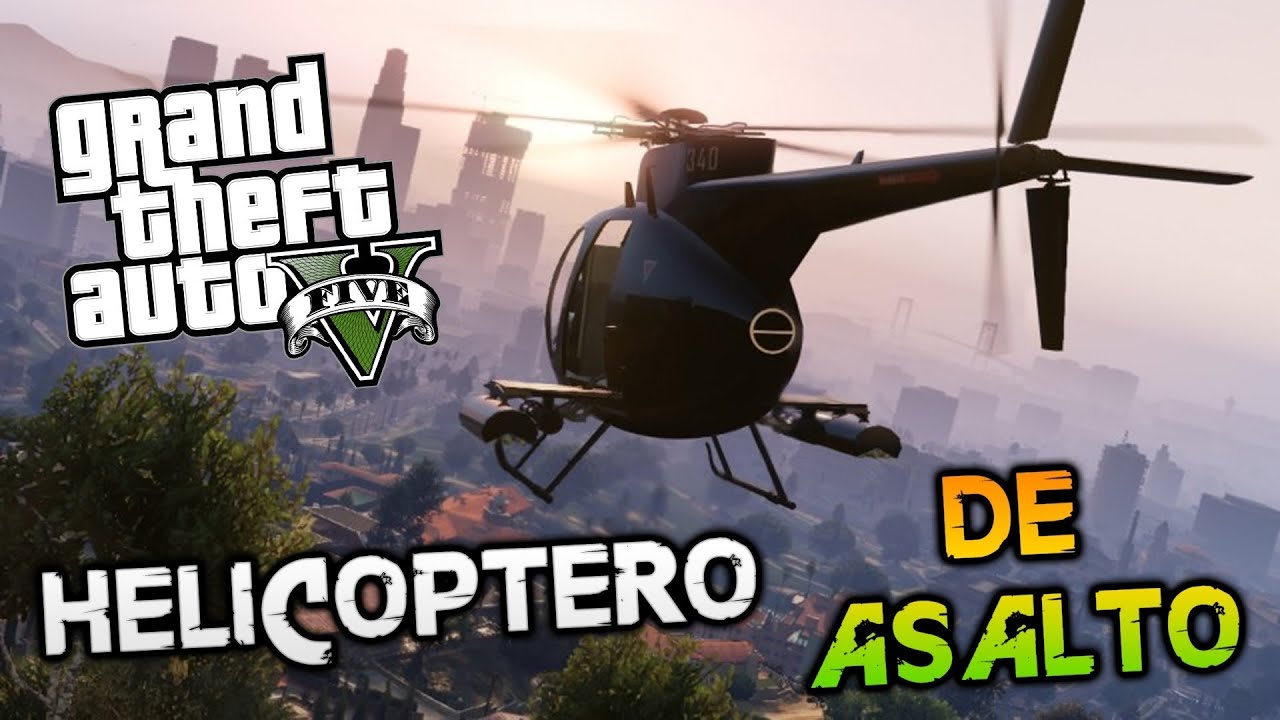 GTA V Assault Helicopter Gameplay - YouTube