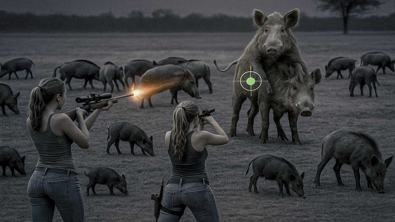 Terrifying Night: Wild Boar Invasion in Georgia Farm – Female Hunter’s ...