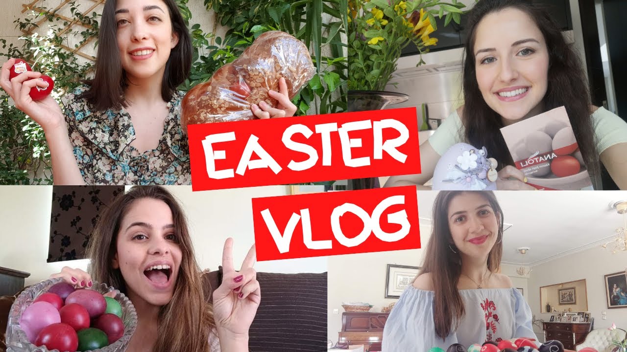 VLOG | ΠΑΣΧΑ ΣΕ ΚΑΡΑΝΤΙΝΑ (Βάψαμε αυγά!) - YouTube