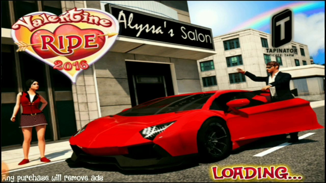 Valentine romantic car android game play - YouTube