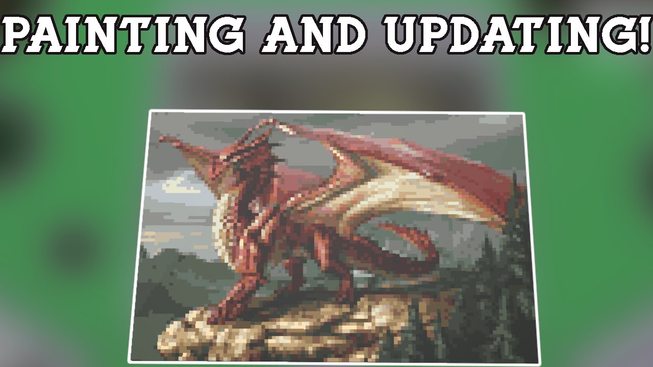 Painting A Dragon! [Color By Number - Roblox] - YouTube