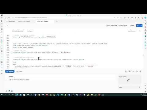 Snowflake Data Governance : Row Access Policy, Data Masking Policy, Tags & Tag based masking ...