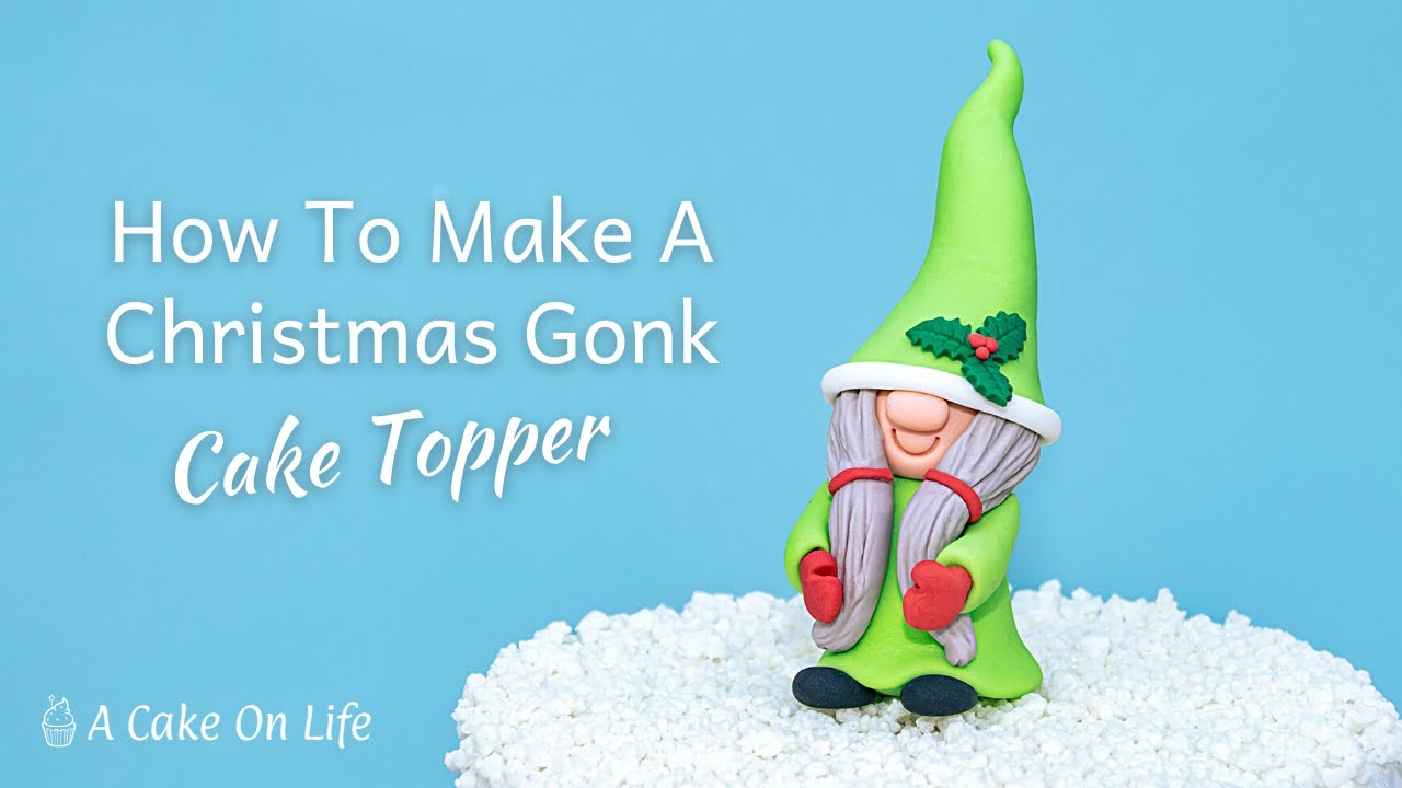 Christmas Gonk Cake Topper Tutorial | How to make a Christmas Gonk cake ...