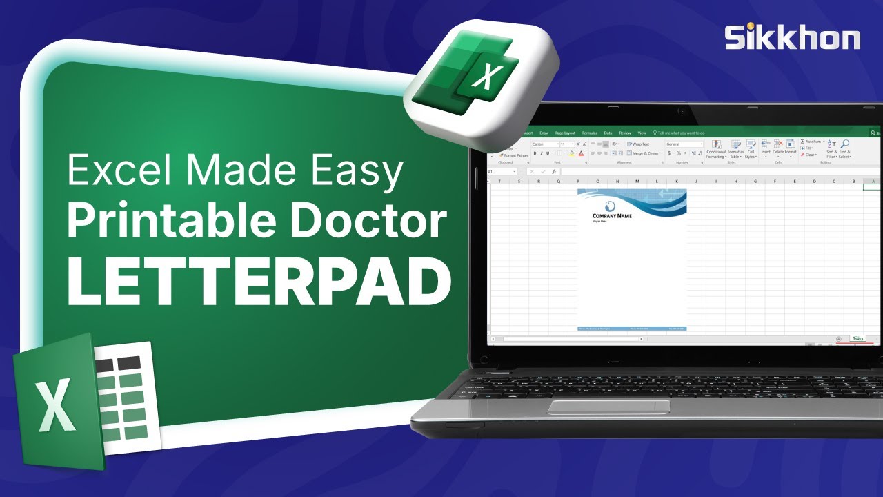 Pad Design In Excel Free English Sikkhon Youtube