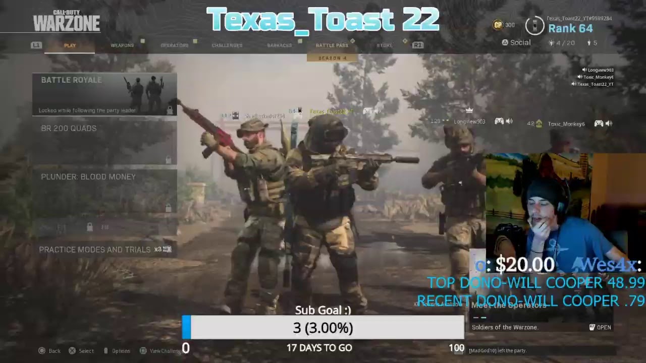 Come Watch Me Get Carried in Warzone!!! - YouTube