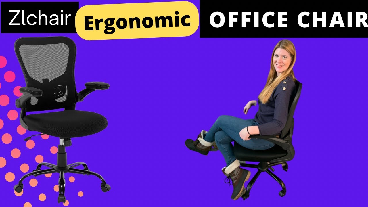 Zlchair ergonomic office chair demo and review by Sara - YouTube