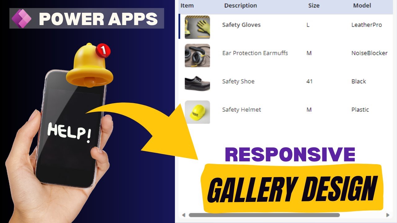 helping a friend to learn responsive gallery in Power Apps.. with ...