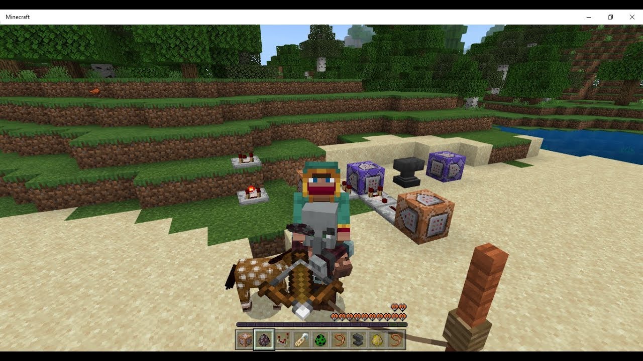 Minecraft HOW TO FLY! WITH A FLYING HORSE(minecraft command tutorial ...