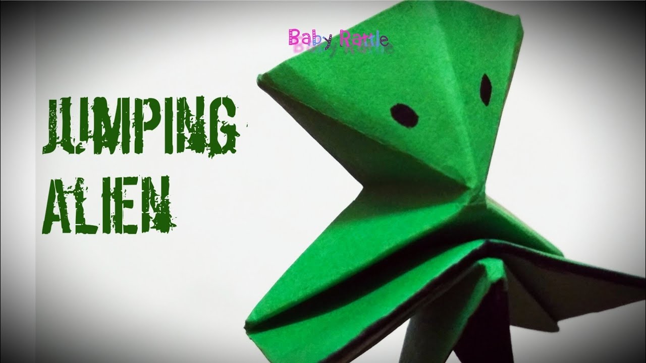 Jumping Alien #Papercraft #Papertoy #easycraft #DIY - YouTube