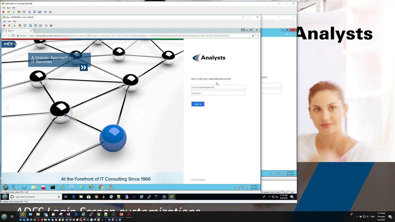 ADFS Login Screen customization - YouTube