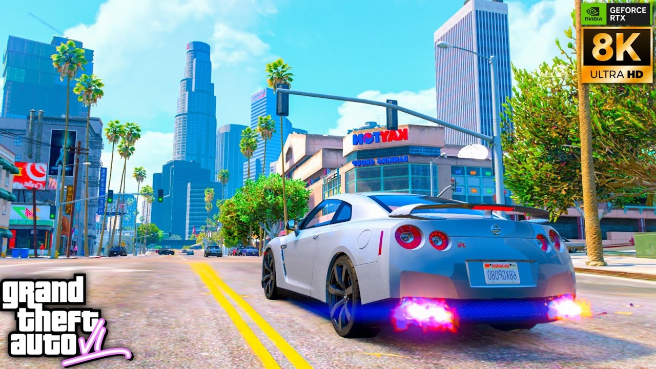 GTA VI ULTRA REALISTIC GRAPHICS [NISSAN Skyline GT-R Nismo 400R] RTX ...
