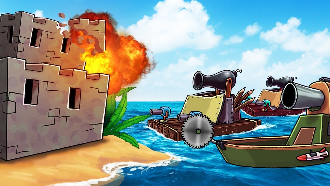 Minecraft | BOAT FORT VS ATLANTIC CRAFT'S BASE! (Boat Wars Challenge ...