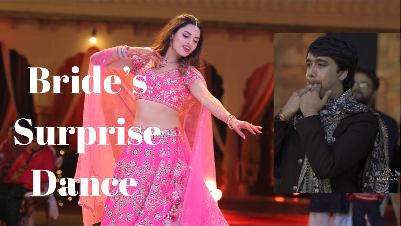 Surprise performance by bride for groom - YouTube