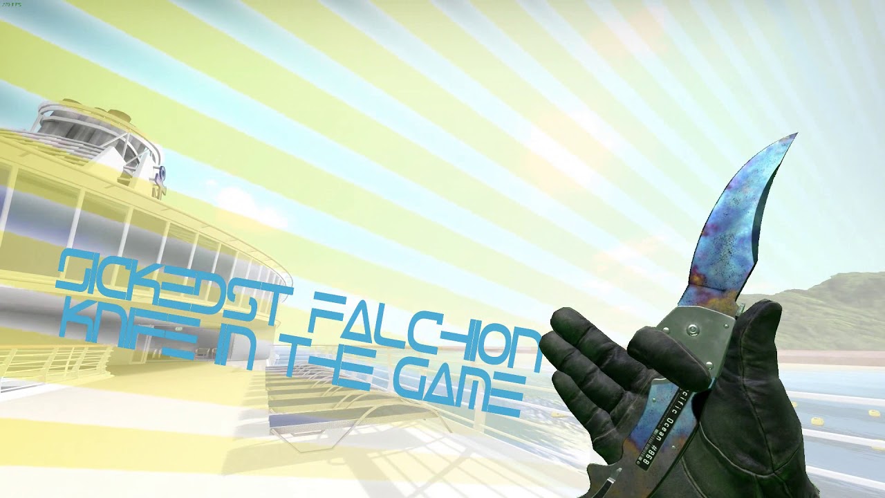 Falchion Knife Bluegem Showcase! - YouTube