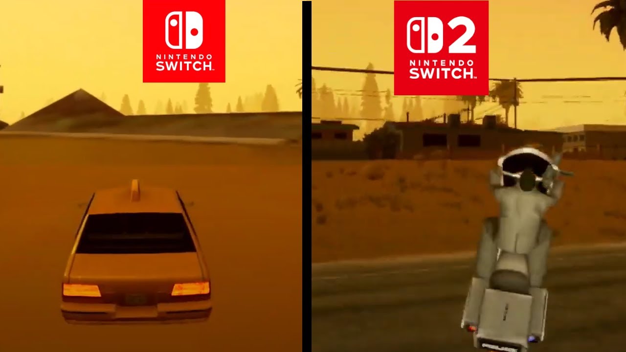 GTA San Andreas Switch/Switch 2 Comparison 1080p Mode - YouTube