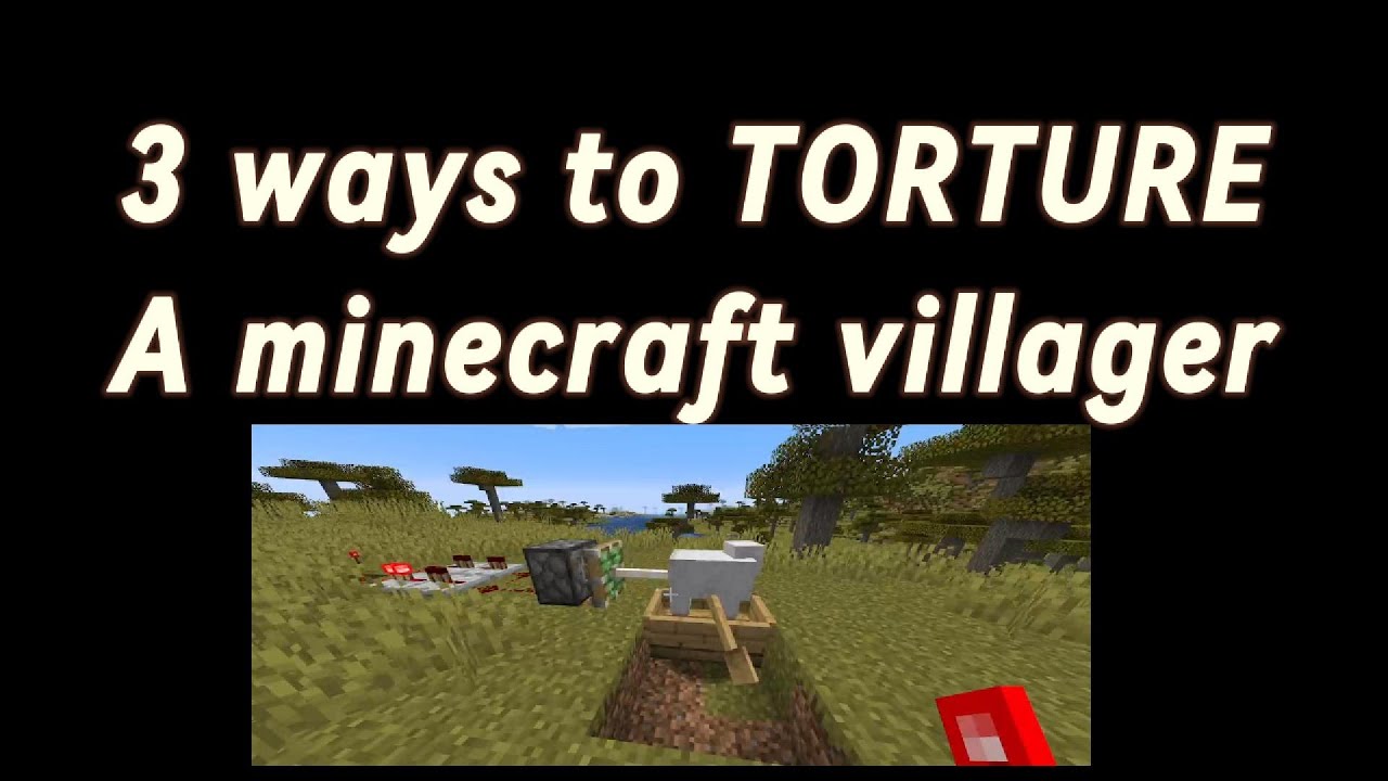 3 Ways to torture a MInecraft Villager - YouTube
