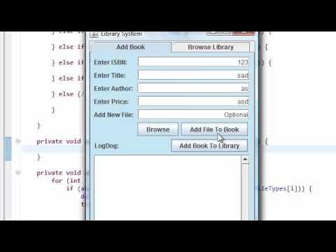 Java: Extended Simple Library System With GUI (Part 27) - YouTube