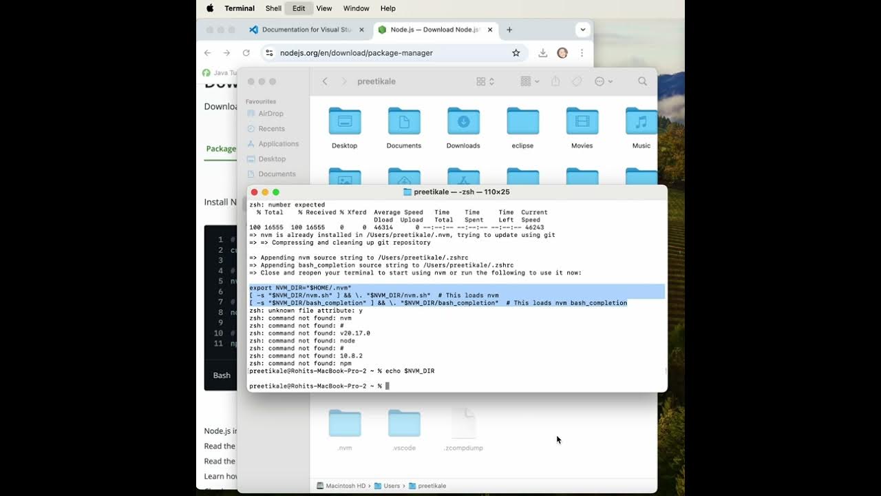 How to start localhost server for json file on Mac by installing node JS and Visual studio code ...