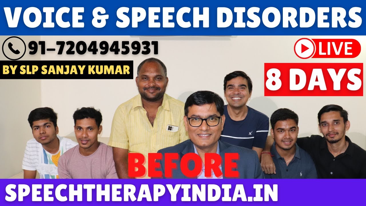 Live Pre Therapy | High Pitch Voice | Puberphonia | Stammering ...