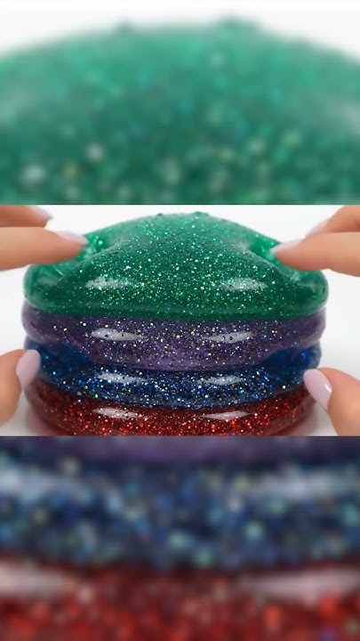 Sparkly Jelly Slime Press 💧 Pure Squish Perfection #asmr #satisfying # ...