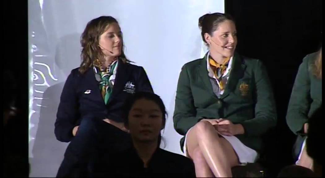 PANEL 1 Swimmers Ellie Cole and Alicia Coutts Talk the feeling of Gold ...