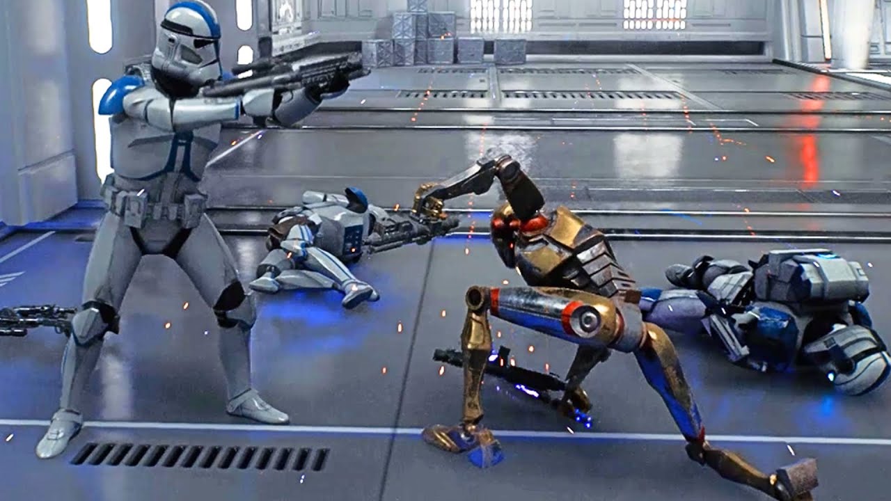 501st Legion VS BX Commando Droid (Part 1) - YouTube