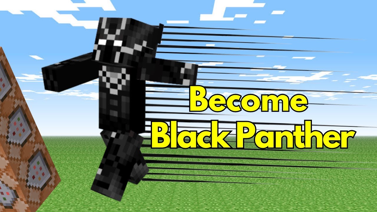 How To Become Black Panther On Minecraft Using Commands! - YouTube