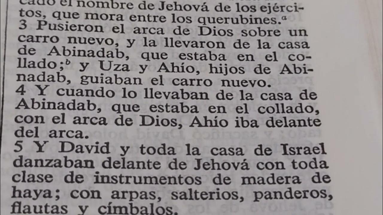 David intenta llevar el arca de Jerusalén. - YouTube