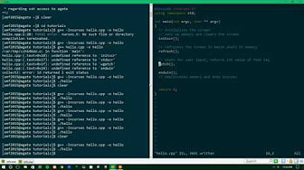 ncurses tutorials - YouTube