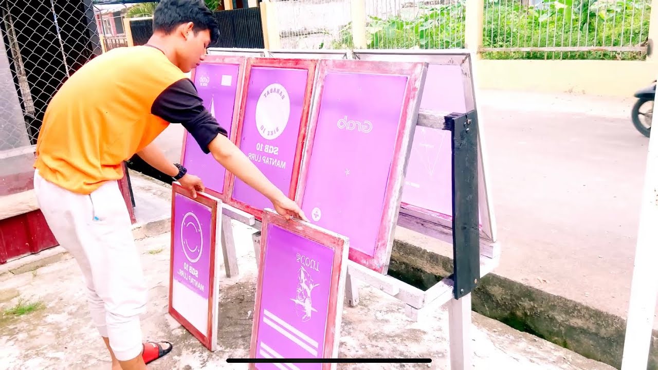 TUTORIAL PEMBUATAN SCREEN SABLON ATAU FILM SABLON LENGKAP DARI NOL ...